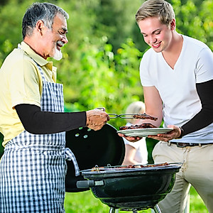 Chuarry 3 Pairs Cut Resistant Arm Protectors for Thin Skin and Bruising Level 5 Arm Protective Sleeves for Men Women (Black)