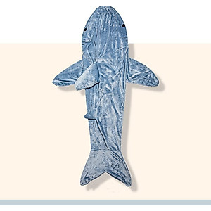 Shark Blanket, Shark Wearable Blanket Adult, Shark Blanket Hoodie, Shark Blanket Super Soft Cozy Flannel Hoodie (XL)