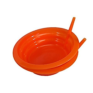 GOOD LIVING Set of 2 Sip-A-Bowl Cereal Bowls With Built-In Straw, Colors Vary, 1-pack