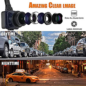 Rear Back Up Camera Compatible with 2011-2013 Jeep Grand Cherokee Dodge Durango Replace 56054059AD 56054059AE 56054059AC 56054059AF