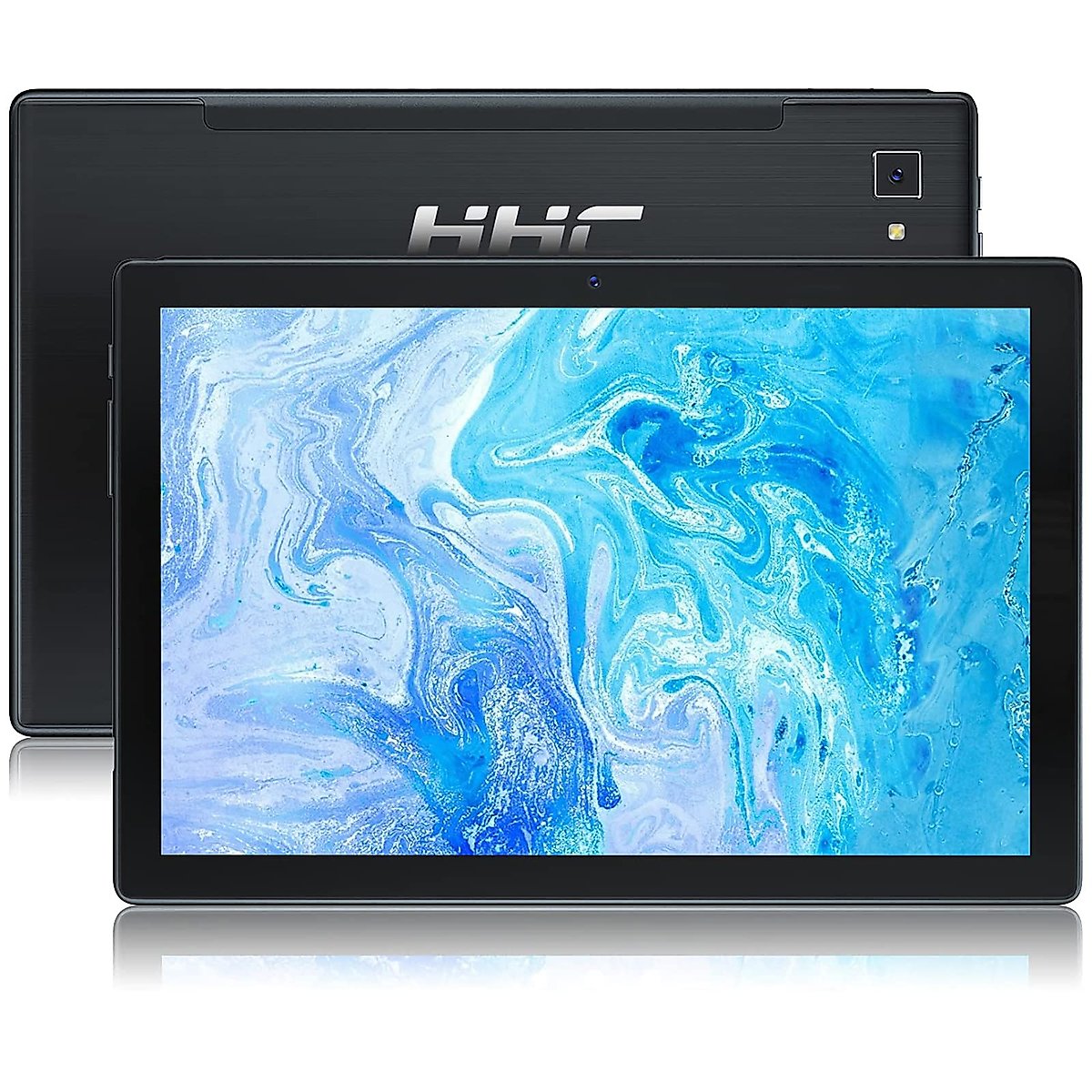 HHC Tablet 10 inch Android Tablets, 5G/2.4G WiFi Tablets with Touch Screen, Octa-Core Processor, 2GB+32GB Storage, HD IPS Display, 6000mAh Battery, Dual Cameras, GPS, Bluetooth 5.0 Black