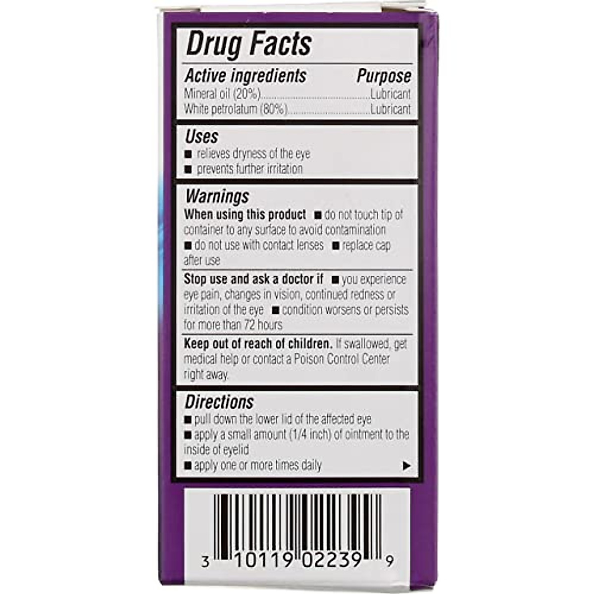 Bausch & Lomb Advanced Relief Preservative Free Night Time Lubricant Eye Ointment,3.5g Tubes (Pack of 2)