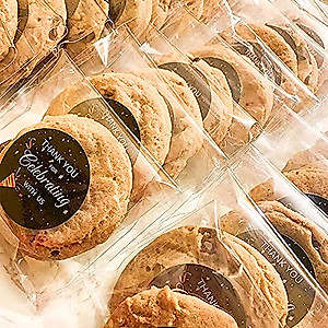 Cookie Bags Cellophane Bags Clear Cellophane Treat Bags for Cookies, 5x6 Inch Individual Cookie Bags for Gift Giving Packaging, 100PCS Plastic Self Adhesive Cookie Wrappers Candy Bags Cookie Gift Bag