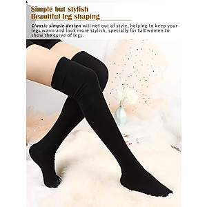 SATINIOR 1 Pair Non Slip Over Knee Socks Thigh High Socks Long Boot Stocking, 27.6 inch/ 70 cm
