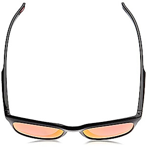 Oakley Men's OO9340 Trillbe X Rectangular Sunglasses, Polished Black/Ruby Iridium, 52 mm