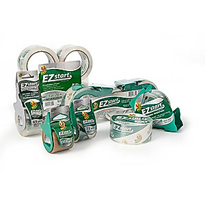 Duck 299002 Brand EZ Start Packaging Tape Clear, 60 Yards/Roll (Single)