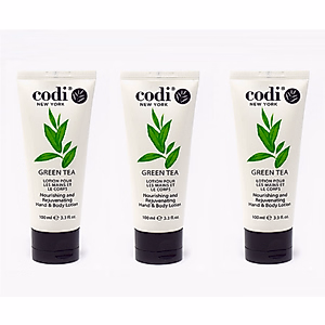 CODi Green Tea Lotion nourishing and rejuvenating HAND & BODY LOTION 3.3 oz - 3 TUBES
