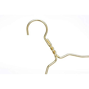 Beautiful Gold Aluminum Metal Suit Hangers Heavy Duty Coat Hangers (10 Pack Gold)