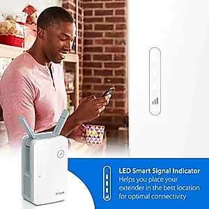 D-Link E15 Eagle Pro AI Mesh WiFi 6 Range Extender AX1500, Repeater and Signal Booster for Home Wireless Internet Network, Wall Plug In