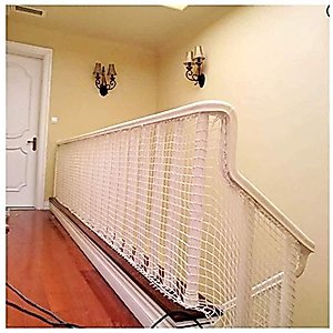 banister guard net General Safety Net, Children's Indoor And Outdoor Balcony Safety Net, Animal Toys On The Stair Terrace, Safe Baby Safety, Grade Grid Mesh Plant Network Climbing Plant 1.5x5m