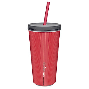 Zak! Designs Insulated Tumbler with Screw-on Lid and Straw, Avengers 2 Logo, BPA-free Plastic, 16-ounce