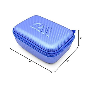 CASEMATIX Hair Clipper Blade Case Compatible with 12 Clipper Guards, Trimmers, Buzzers, Outliners and More Detachable Clippers Metal Guards, Blade Storage Travel Case Only