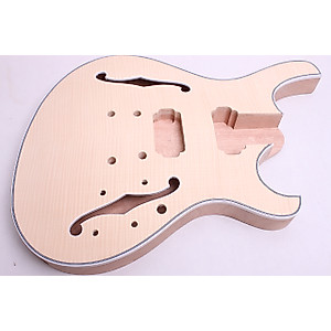 Carved Top Semi Hollow Guitar Kit