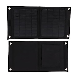 01 02 015 8W Waterproof Solar Panel Kit, 8W Folding Solar Panel Kit Resistance 12V Wear Resistance Portable Sun Protection for Hiking for Outdoor for Camping