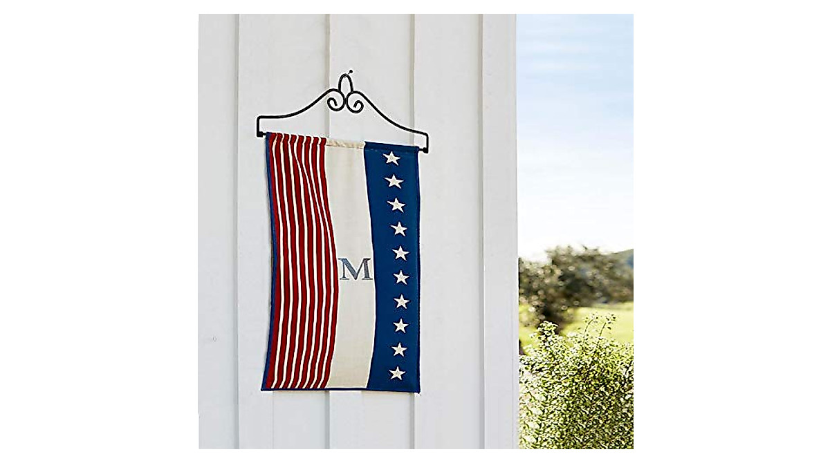 Anley Wrought Iron Garden Flag Hanger - Durable & Stylish
