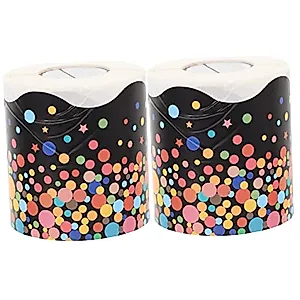 Ciieeo 2 Rolls Bulletin Board Stickers Removable Wall Stickers Black Out Stickers Black Chalkboard Classroom Border Trim Bulletin Board Border Stickers Bulletin Border Sticker Wall Decors