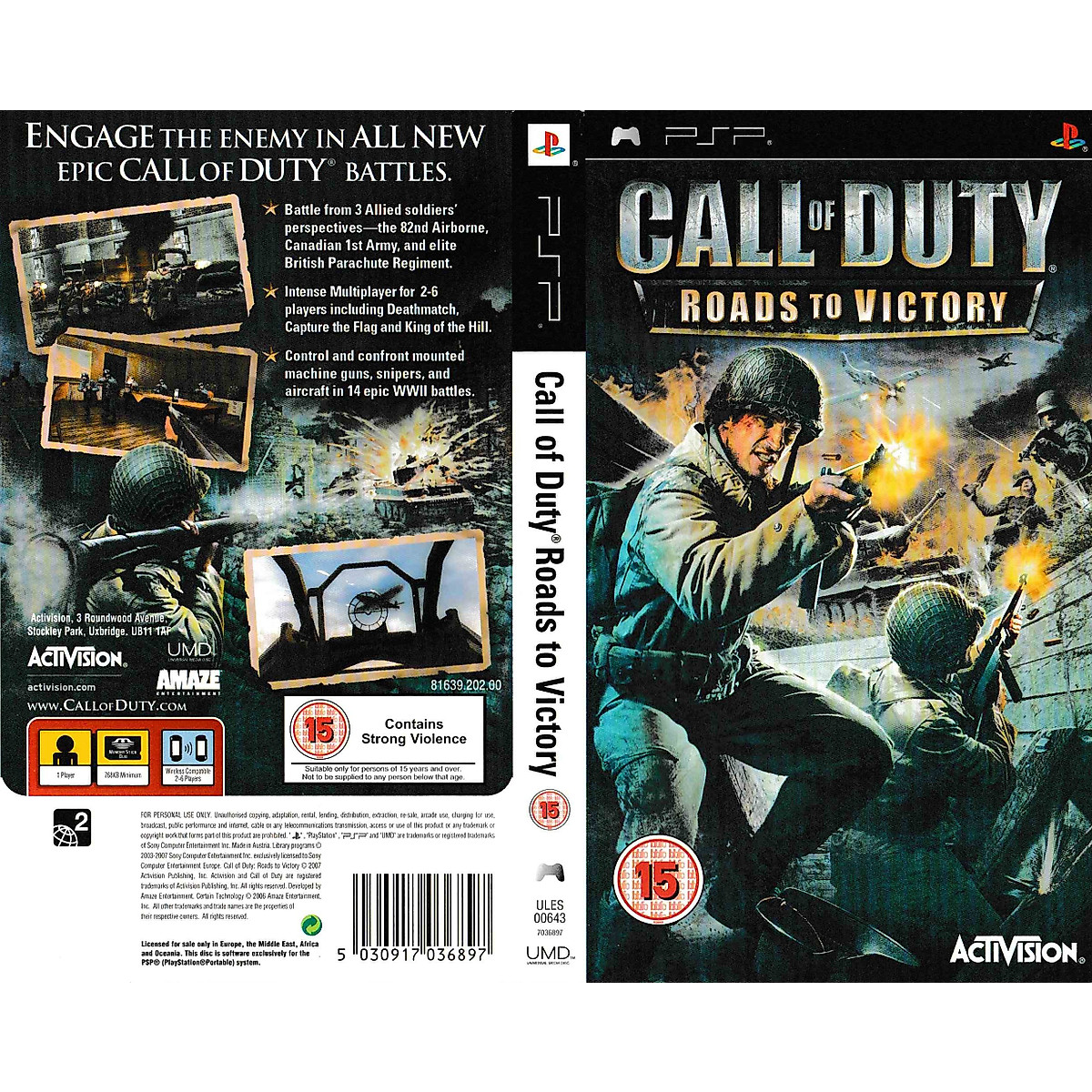 Call of Duty 3: Roads to Victory (PSP)