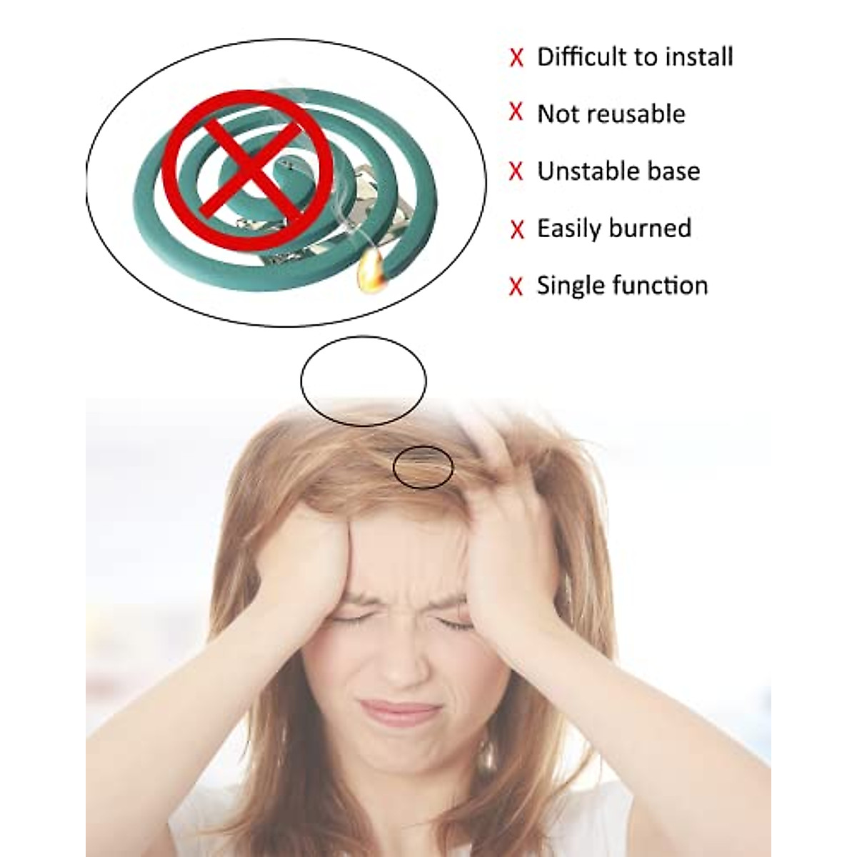 VROCUSE Pluggable & Hangable Mosquito Coil Holder for Outdoor, Camping, Patio, Hiking, Pool Side, etc.