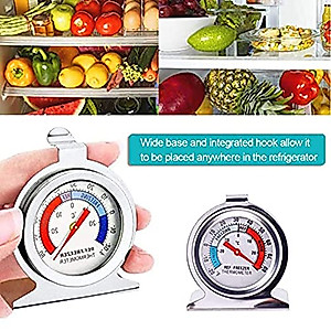 3 Pack Refrigerator Classic Fridge Large Dial with Red Indicator for Freezer Refrigerator Cooler with Hanging Hook and Retractable Stand Floor and Rug Vacuum