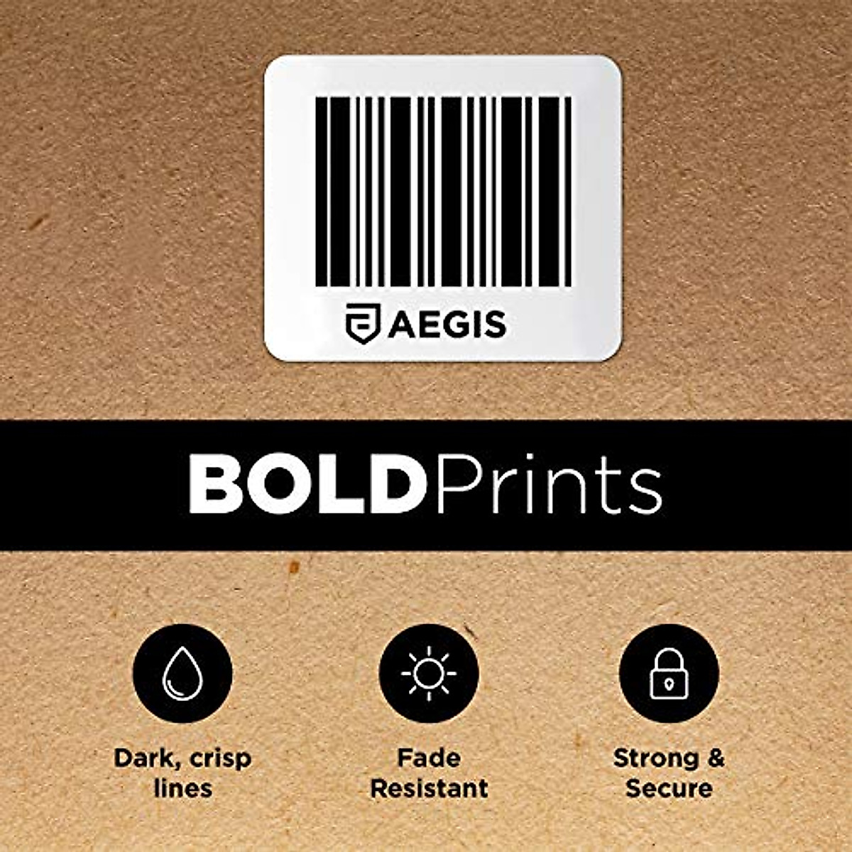 Aegis Adhesives - Compatible Label Replacement for Brother DK-1221 (0.9 Inch) Square Label, Use with QL Label Printers - 12 Rolls + 1 Frame