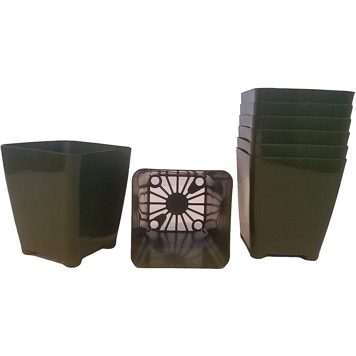 54 Square 3.25" x 3.25" x 3.75" Nursery Pots, 3 Heavy Duty 1020 Grow Trays, and 3 Tall Humidity Domes