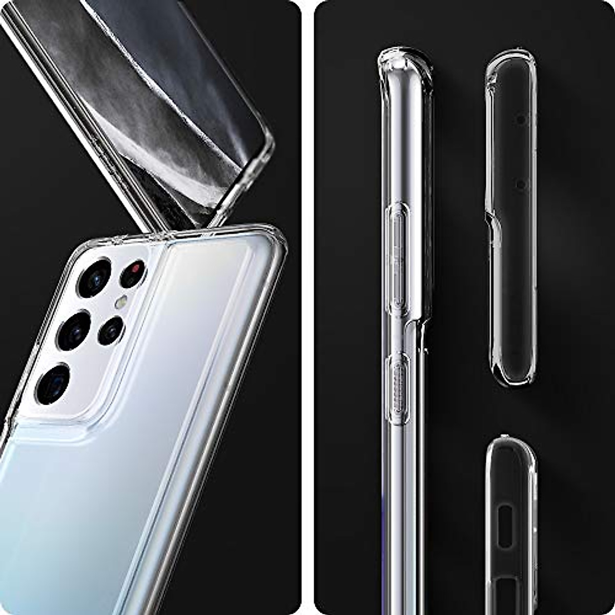 Spigen Ultra Hybrid Designed for Galaxy S21 Ultra Case (2021) - Crystal Clear