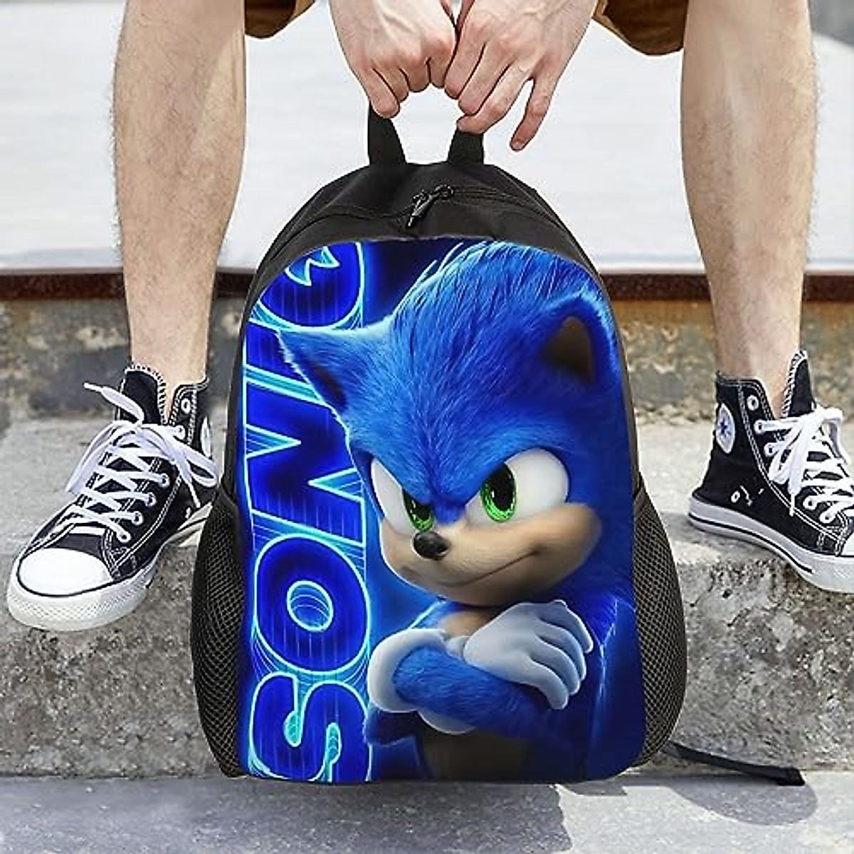 SFZWCZ Adventure Anime Backpack Set Lightweight Cartoon Backpack With Lunch Box Travel Companion