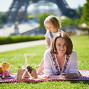 Wicker Rattan Flower Basket Willow Handwoven Basket with Handle and Plastic Insert Easter Eggs Candy Basket Flower Girl Baskets for Home Garden Decor Style 1