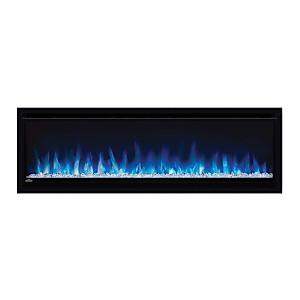 Napoleon Alluravision 50 - NEFL50CHS - Slimline, Wall Hanging Electric Fireplace, 50-in, Black, Crystal Ember Bed, 3 Flame Colours, Remote Included