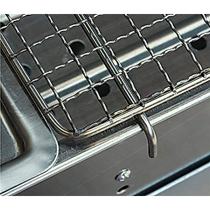 KAYSO HOME 32" Steel Portable Charcoal Kabob Grill - Yakitori Grill, Kebab Grill, Satay Grill, Shashlik Skewer