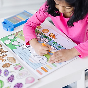 Melissa & Doug Activity Pad Bundle - Alphabet, Colors & Shapes & Numbers - Sticker And Coloing Activity Books For Girls And Boys, Great Travel Toy