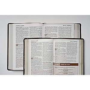 Every Man's Bible: New Living Translation, Large Print, TuTone (LeatherLike, Brown/Tan) – Study Bible for Men with Study Notes, Book Introductions, and 44 Charts