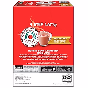 The Original Donut Shop One-Step Red Velvet Latte, Keurig Single Serve K-Cup Pods, 20 Count