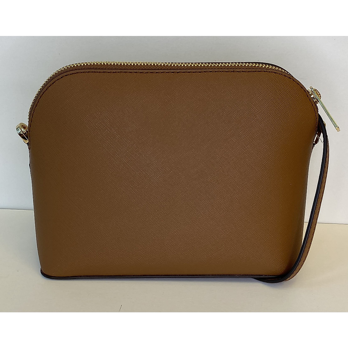 Michael Kors MICHAEL Michael Kors Jet Set Travel MD Dome XCross Crossbody bundled with SM TZ Coinpouch Purse Hook (Luggage/Signature MK Brown)