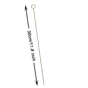 Metal Wire Floral Picks Penta Angel 20Pcs 11.8’’ Round Gold Place Card Table Number Holders Photo Note Name Card Holding Clips for Wedding Birthday Party Cake Decoration (Round)