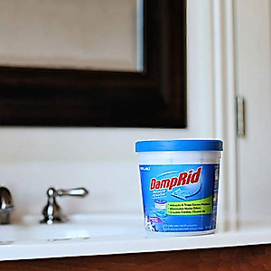 DampRid Absorber-10.5oz Refillable Absorber Traps Moisture for Fresher, Cleaner Air, 10.5oz cups - 4 pack, Blue, 4 Count