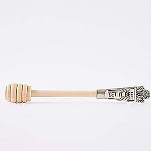 Mud Pie Honey Pot Serving Set, 4x3, White