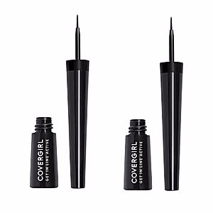 COVERGIRL Get In Line Active Eyeliner, Ink Black, 2 Count