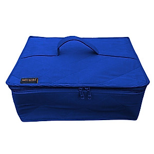 All Purpose Storage Tote Bag - Quilting, Sewing, Knitting, Portable, Multifunctional - Royal Blue