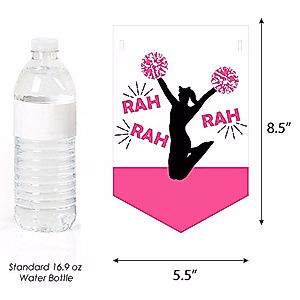 Big Dot of Happiness We've Got Spirit - Cheerleading - Birthday Party Bunting Banner - Cheerleader Birthday Party Decorations - Happy Birthday
