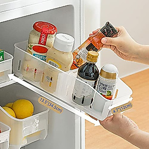 Poeland Fridge Bins, Storage Organizer Containers for Refrigerator, Pantry, Drawer and Kitchen Cabinets 3 Pack
