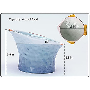 Raised Tilted Ceramic Cat Bowl - Cute Elevated Slanted Shallow Angled Cat Dish - Personalized Pet Feeder for Food Feeding - Ergonomic Anti Vomiting Whisker Fatigue - Size for Cat and Small Dog