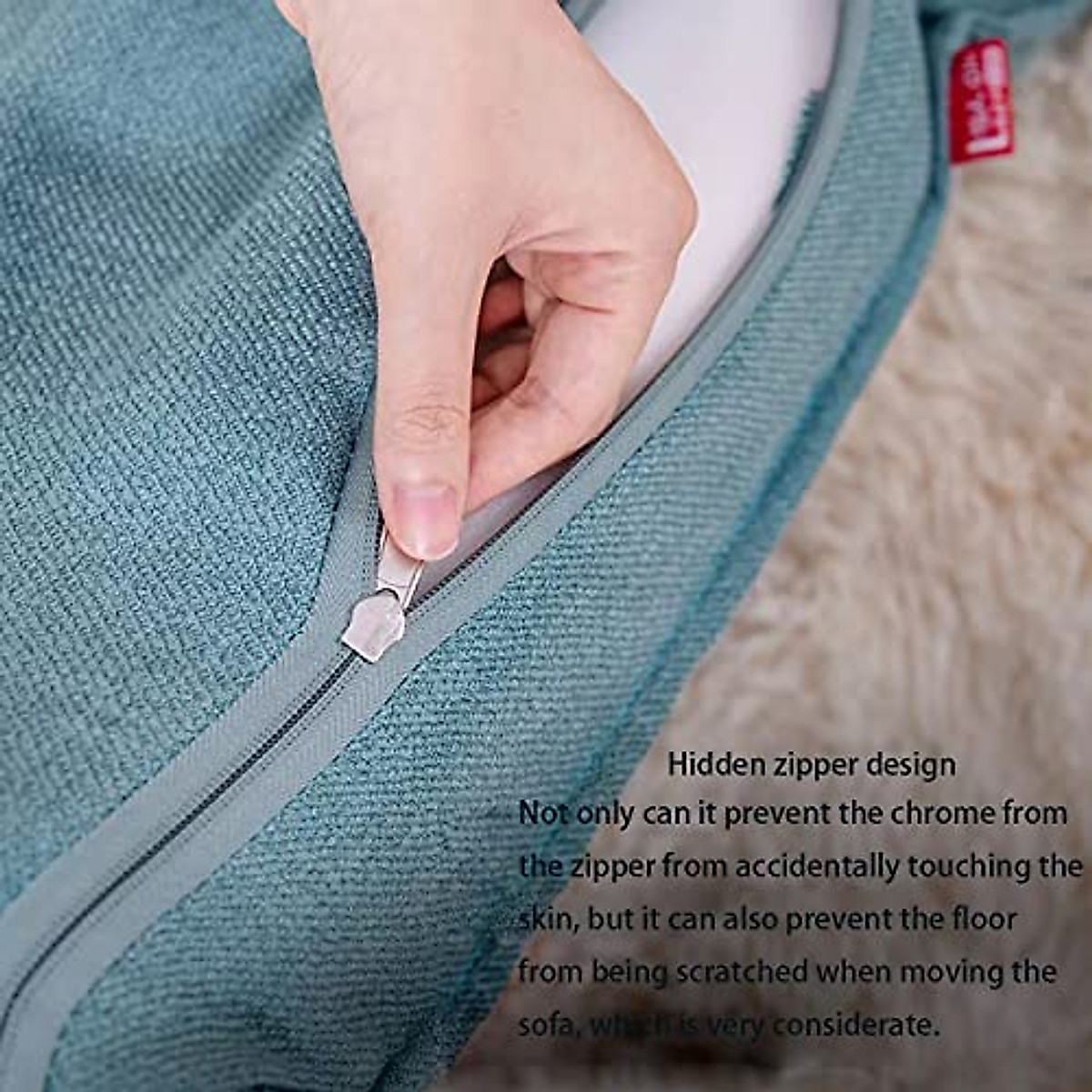 ASUMUI Lazy Sofa Tatami, Folding Single Sofa, Bed Seat Bedroom Balcony Bay 5 Gears for The Waist, 42 Gears for The Head, Adjustable (a)