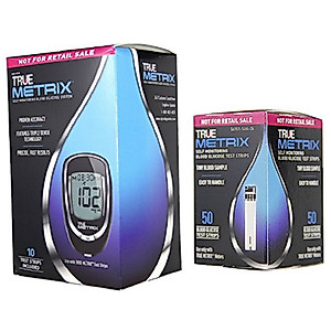 True Metrix Blood Glucose Meter and 50CT Test Strips Bundle