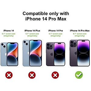 Shamo's Crystal Clear iPhone 14 Pro Max Case - Slim, Lightweight, and Durable Clear Acrylic Material for Enhanced Protection and Style - Easy to Install and Remove - Compatible with Wireless Charging