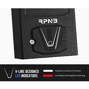 RPNB Gun Security Safe, Quick-Access Firearm Safety Device with Biometric Fingerprint & Digital Key Pad
