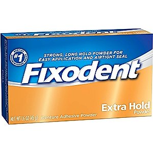 Fixodent Pwd Ex Hold Size 1.6z Fixodent Extra Hold Denture Adhesive Powder