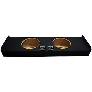 American Sound Connection FORD2X12-150-CREW-09 Compatible with Ford F150 Super Crew Cab Truck 2009-2014 Dual 12" Subwoofer Sub Box
