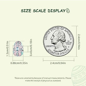 Easter Egg Charm 925 Sterling Silver Charm Fits For Pandora Bracelet Necklace, BSC781