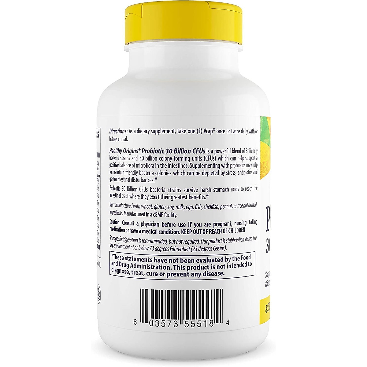 Healthy Origins Probiotic 30 Billion CFUs - Shelf Stable Probiotics for Women and Men - Supports Gut Health - Probiotics for Digestive Health - 150 Veggie Capsules